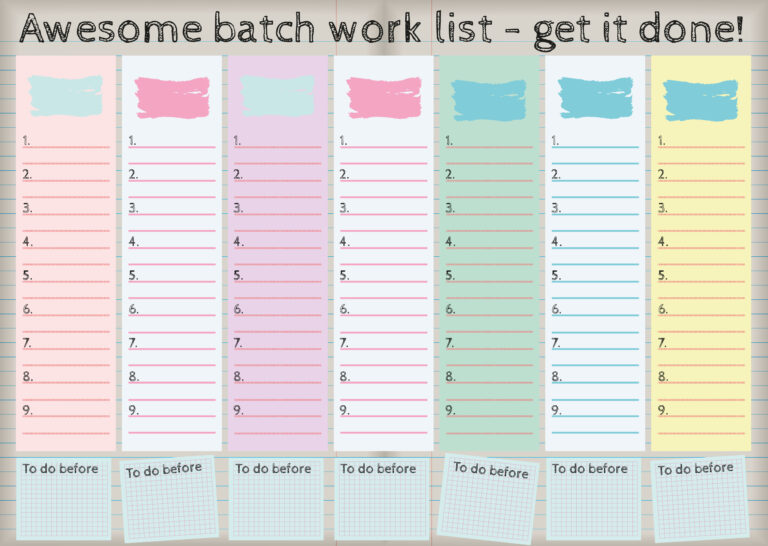 How to do creative batch work - Skandimama