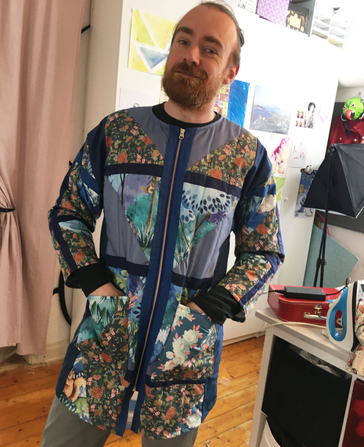 Simple no-pattern quilt coat - Skandimama