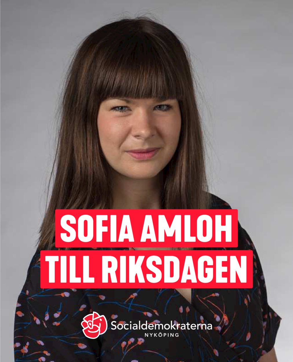Sofia Amloh till riksdagen – Socialdemokraterna Nyköping