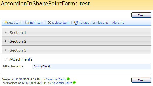 Accordion in SharePoint form – SharePoint JavaScripts