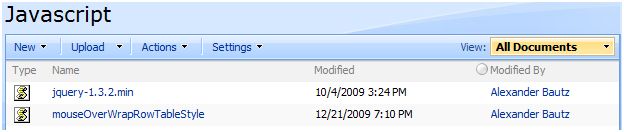 MouseOverWrapRowTableStyle_ScriptLibrary – SharePoint JavaScripts