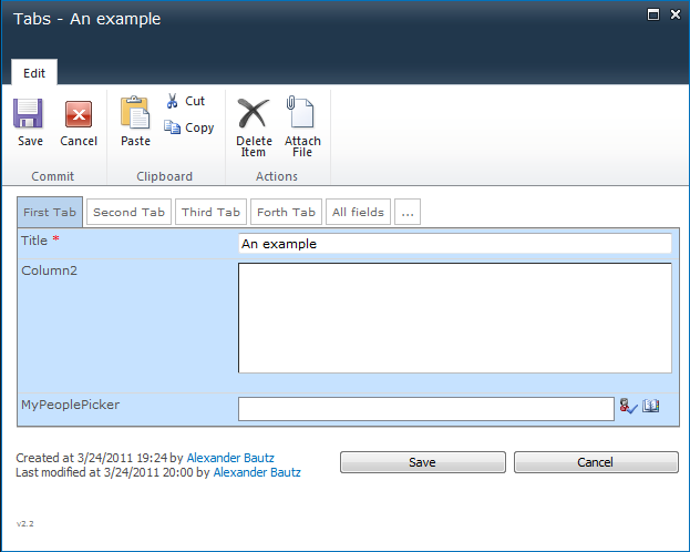 Tabs for SharePoint forms v2.0 – SharePoint JavaScripts