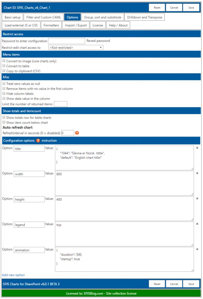 SPJS Charts for SharePoint user manual – SharePoint JavaScripts