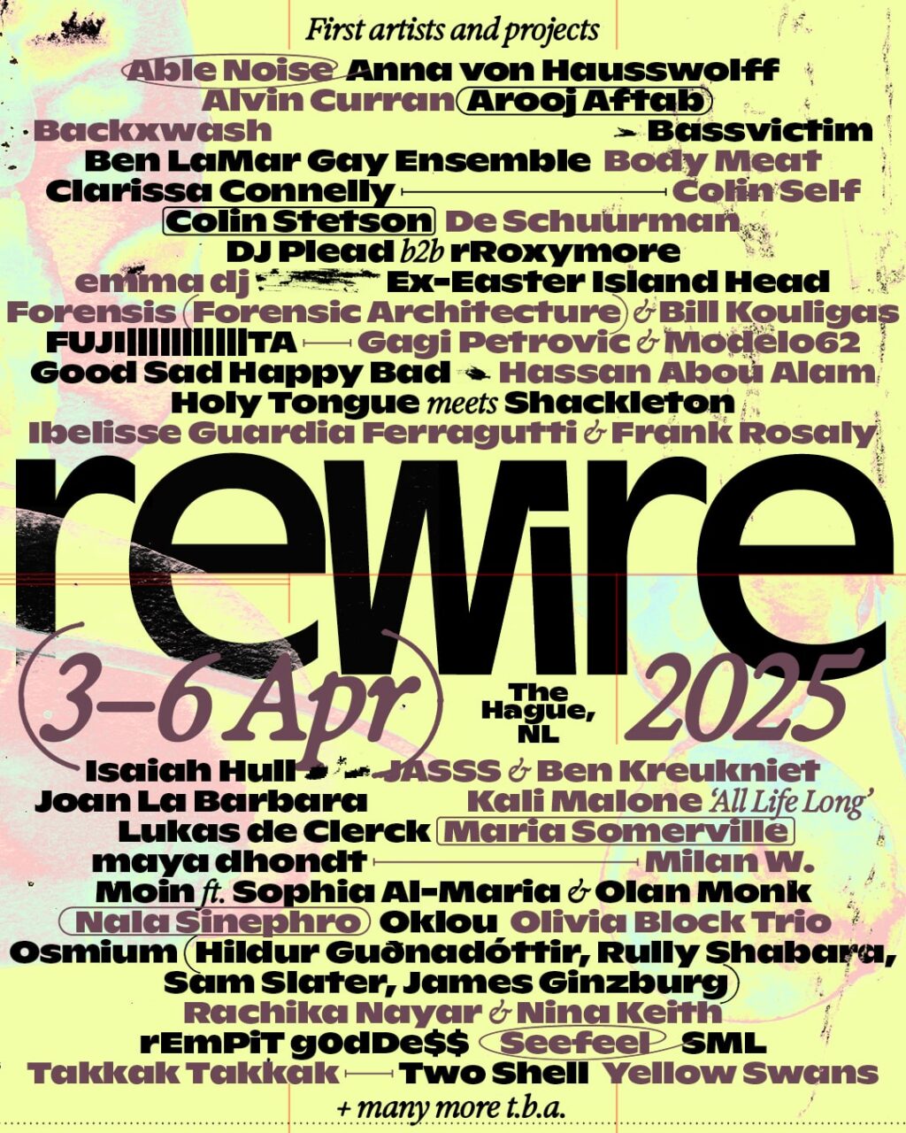 Rewire 2025 breidt line-up uit met 35 nieuwe acts
