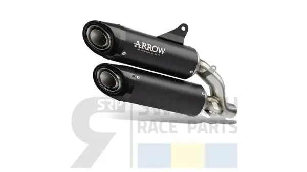 Arrow Black Titan Round Slipon Panigale V2 2025- Swedish Race Parts