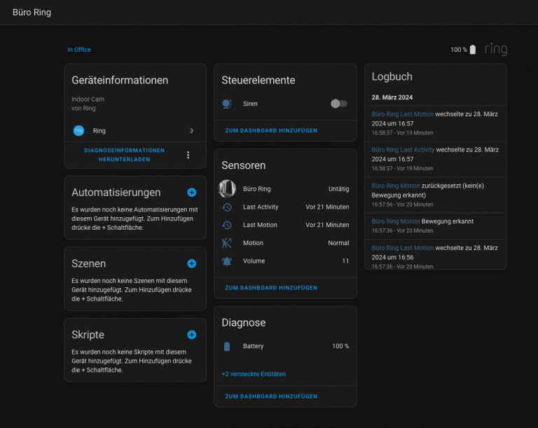 Amazons Ring Kamera - Integration in HomeAssistant - tech-addict.de
