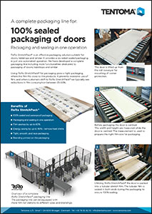 Packaging of doors · Tentoma
