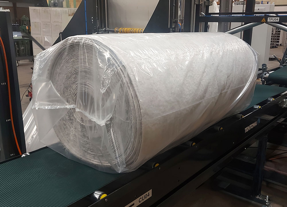 Roll packaging gallery · Horizontal Stretch Hood Packaging Machines