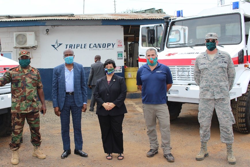 U.S. Embassy Hands Two Ambulances to RSLAF - The Calabash Newspaper