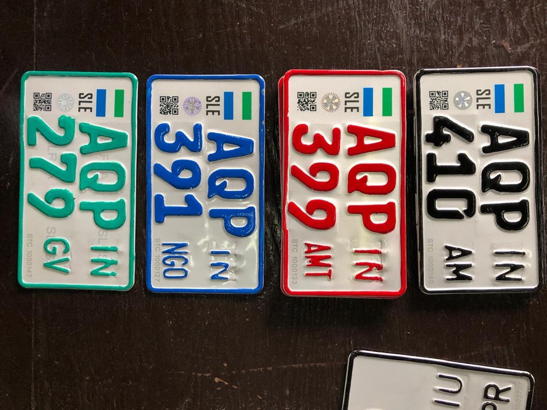 SLRSA Unveils Upgraded Motor Vehicle Number Plates - The Calabash Newspaper