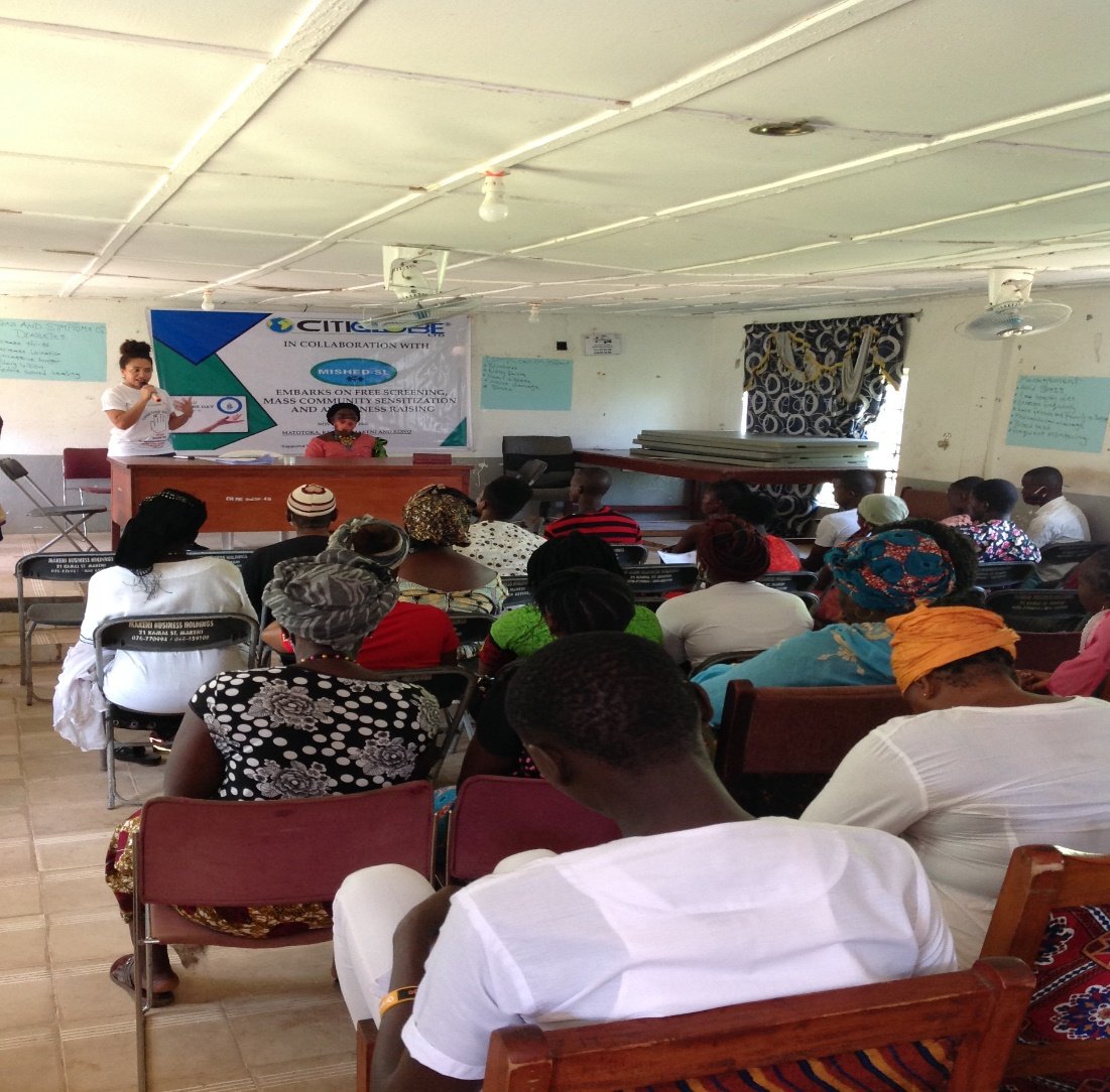 At Matotoka, Makeni, Kono and Kenema… Dr.Manal Ghazzawi & Team Screen More than 500 on World ...
