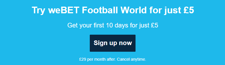 weBET Football World Review | Multi Sports Tipster Service