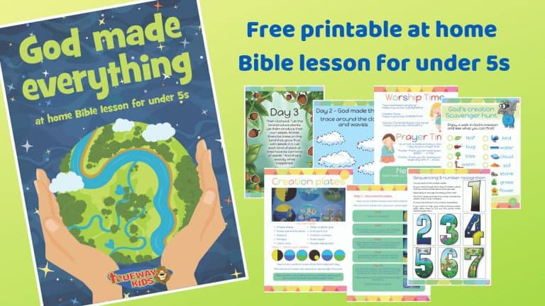 God made everything - Free printable Bible lesson for Preschool ...