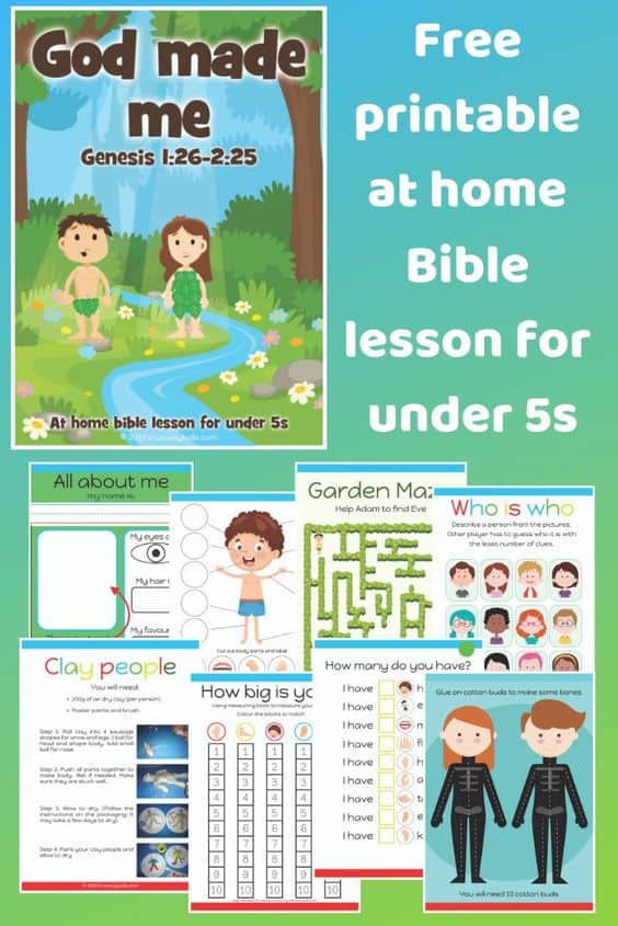 God Made Me Bible Lesson For Kids