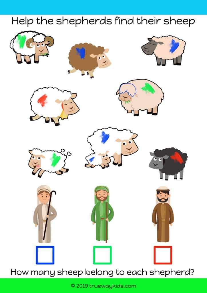The Shepherds - Free printable Christmas Bible lesson - Trueway Kids