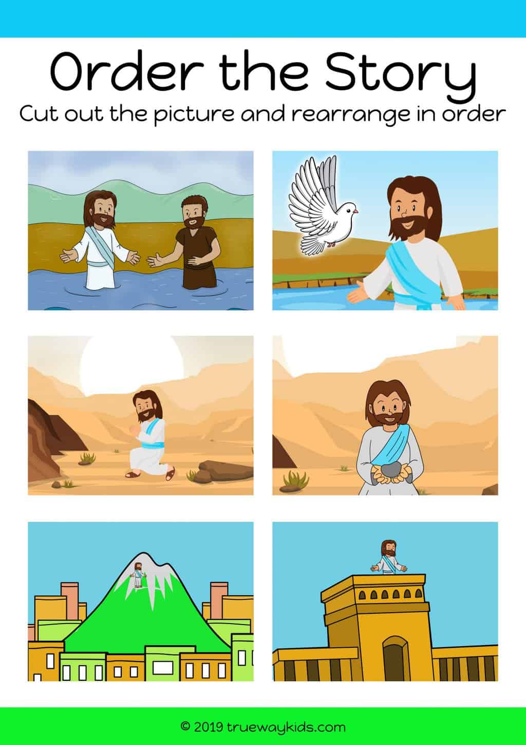 The Temptation of Jesus - Bible lesson for kids - Trueway Kids