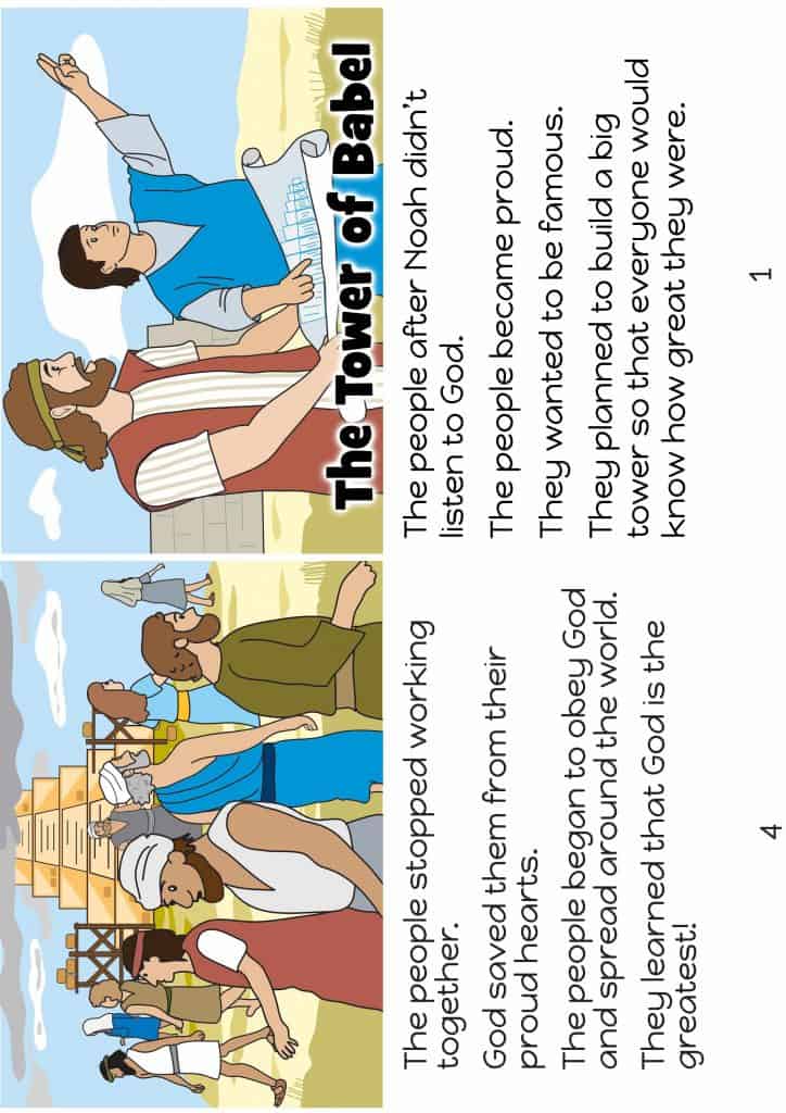 The Tower of Babel - Free printable Bible lesson for preschoolers ...