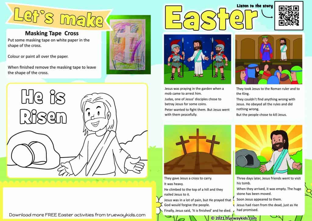 FREE printable Easter Leaflet - Trueway Kids