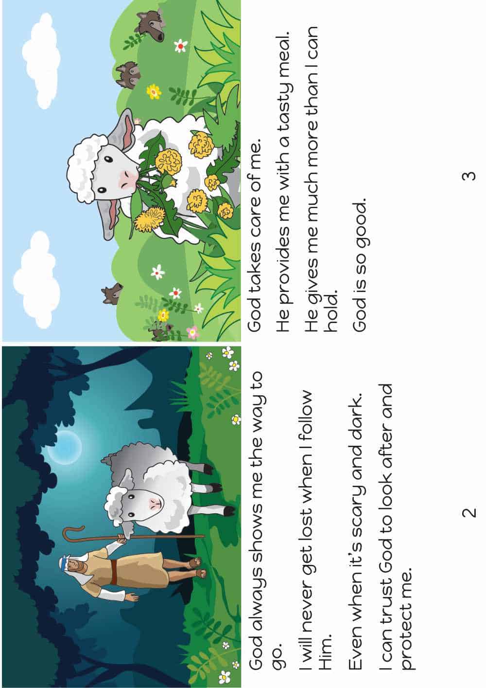 The Lord is My Shepherd (Psalm 23) - Preschool Bible lesson - Trueway Kids