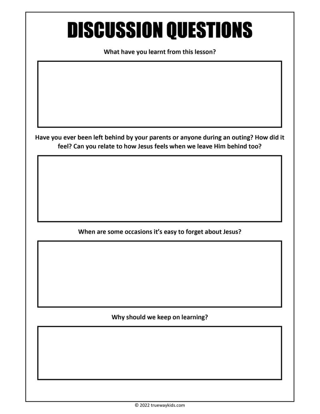 JESUS VISITS THE TEMPLE (JESUS’S CHILDHOOD - LUKE 2: 41-52) - TEEN ...