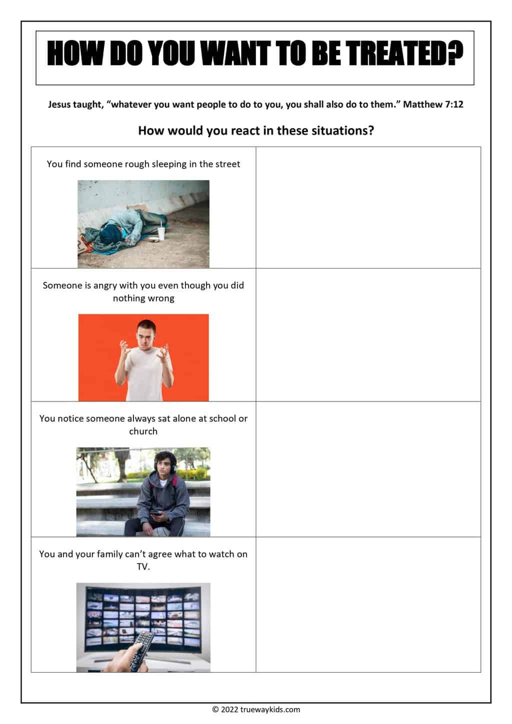 THE SERMON ON THE MOUNT - Teen Bible lesson - Trueway Kids