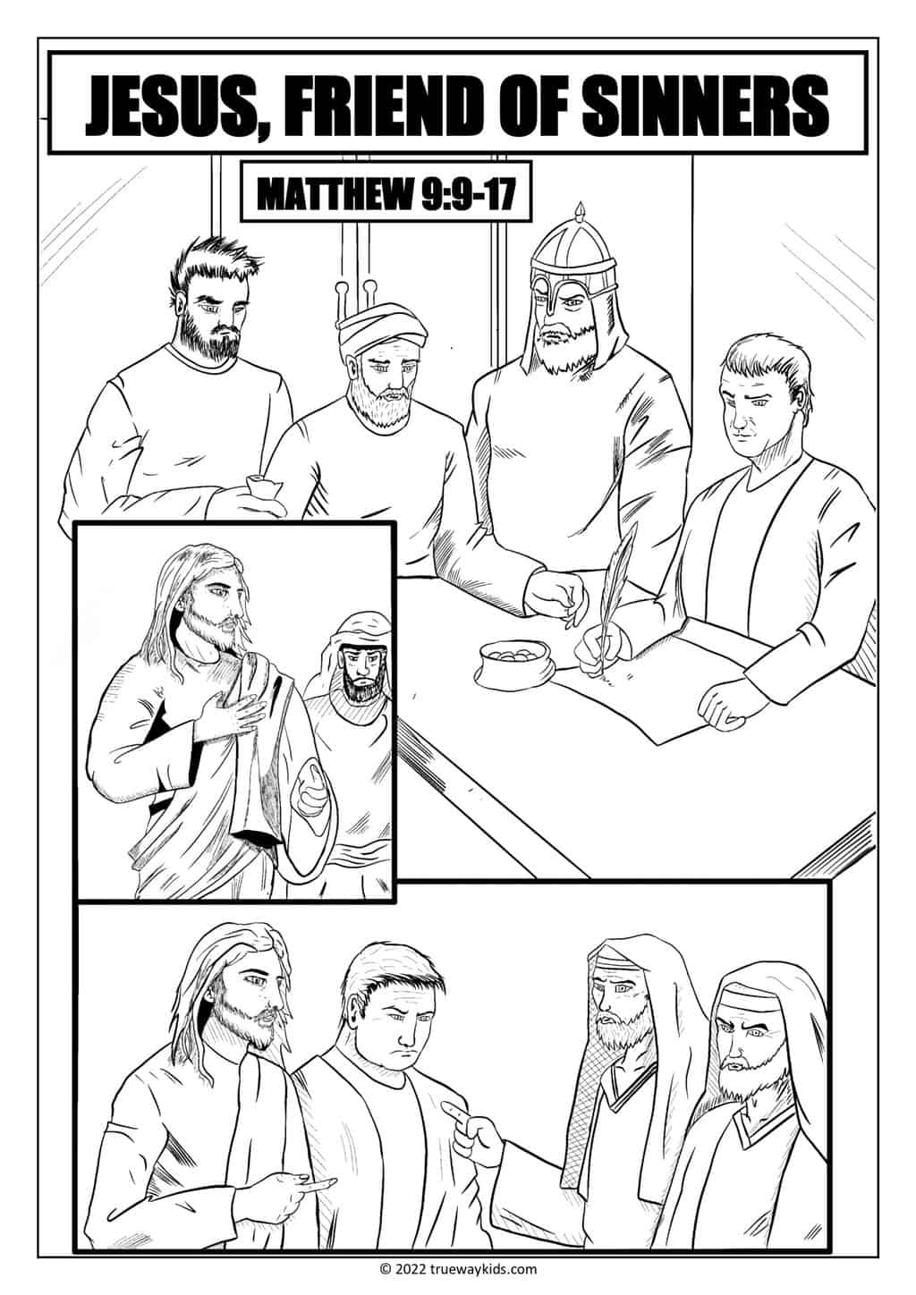 JESUS, FRIEND OF SINNERS (MATTHEW 9:9-17) Teen Bible lesson - Matthew ...