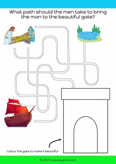 Peter and John Heal a Lame Beggar - Trueway Kids