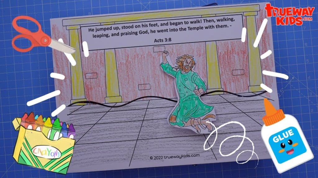 Peter and John Heal a Lame Beggar - Trueway Kids