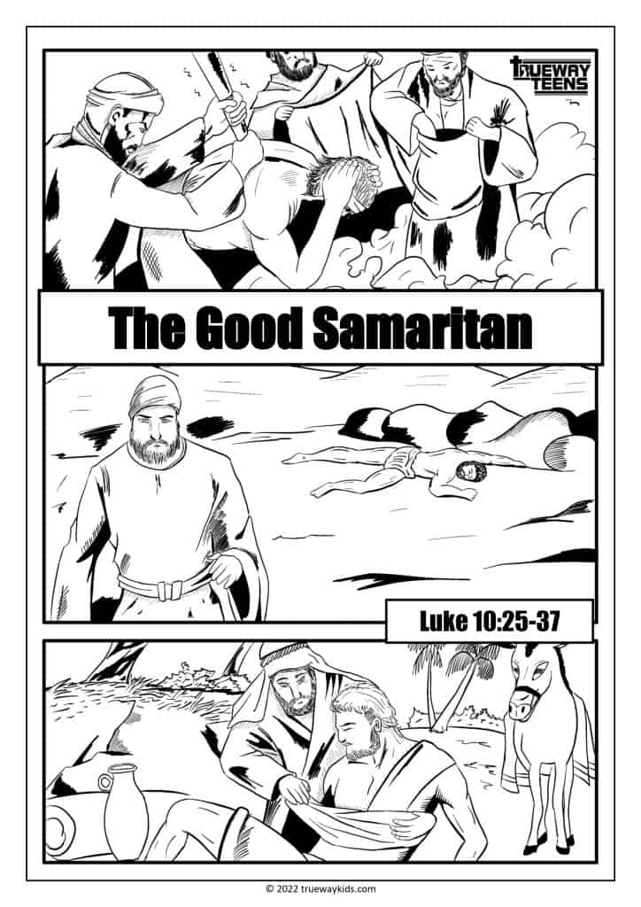 THE PARABLE OF THE GOOD SAMARITAN - LUKE 10:25-37 (Teen Bible lesson) - Trueway Kids