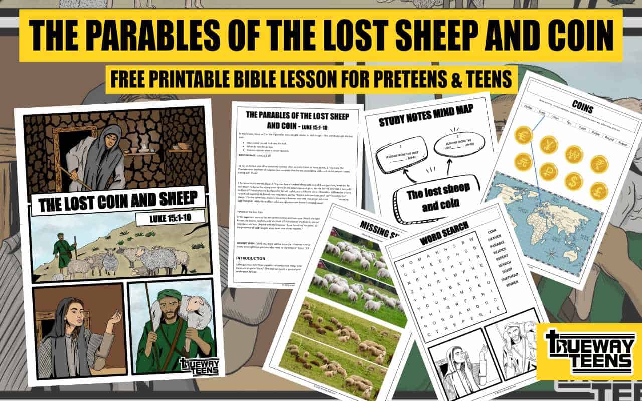 THE PARABLES OF THE LOST SHEEP AND COIN - LUKE 15:1-10 (Teen Bible ...