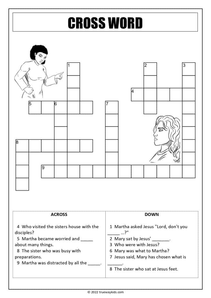 JESUS VISITS MARY AND MARTHA - LUKE 10:38-42 (Teen Bible lesson ...