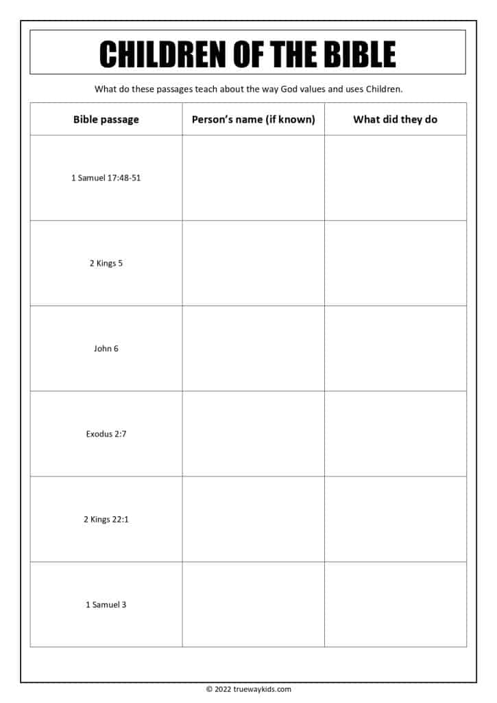 JESUS WELCOMES THE LITTLE CHILDREN (Bible study for teens) - Trueway Kids