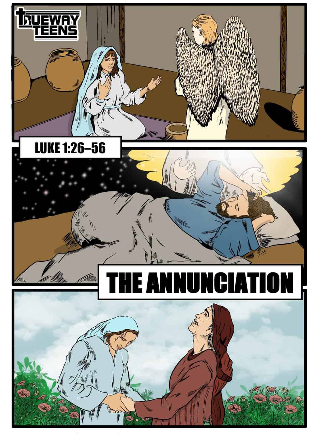 THE ANNUNCIATION - Luke 1:26-56 (Bible lesson for teens - Trueway Kids
