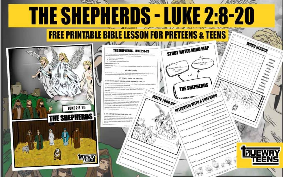THE SHEPHERDS - LUKE 2:8-20 (Bible lesson for teens) - Trueway Kids