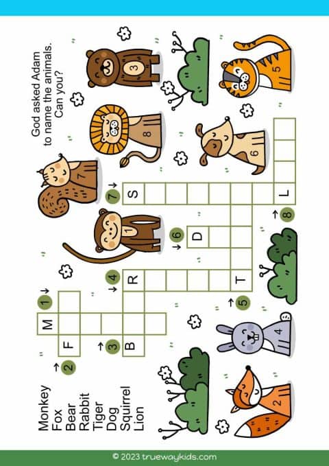 Adam and Eve - Genesis 2 (Bible lesson for 5 - 10 year old) - Trueway Kids