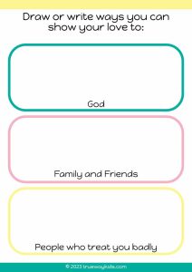 Love Bible lesson for Kids - Trueway Kids