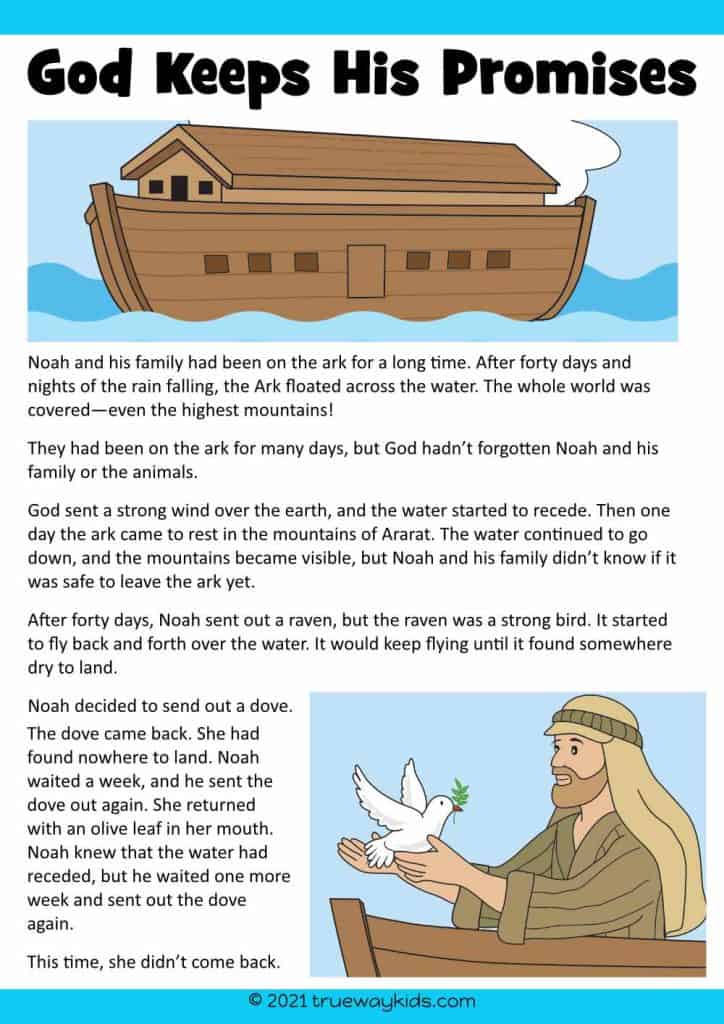 God keeps His promises (Bible lesson for 5 - 10 year old) - Trueway Kids