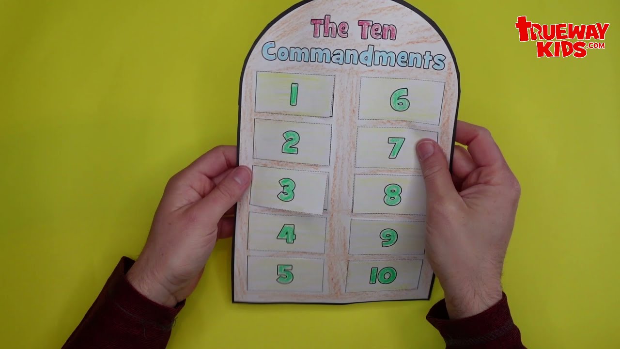 The Ten Commandments - Free Bible lesson for kids - Trueway Kids