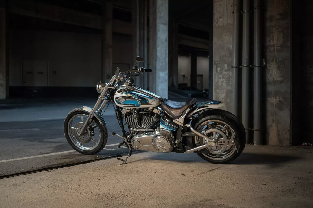 Harley Davidson Rocker C – “DEEP BLUE” #30 | Unik Motorcycles Lisbon