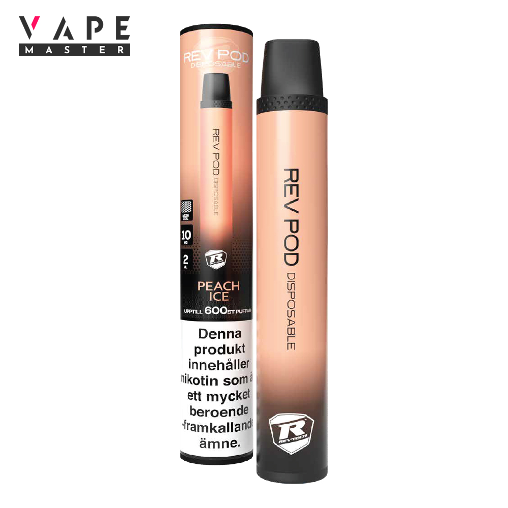 Engångs Vape | Mango Ice | Rev Pod – Vape Master | Din Online Butik för ...