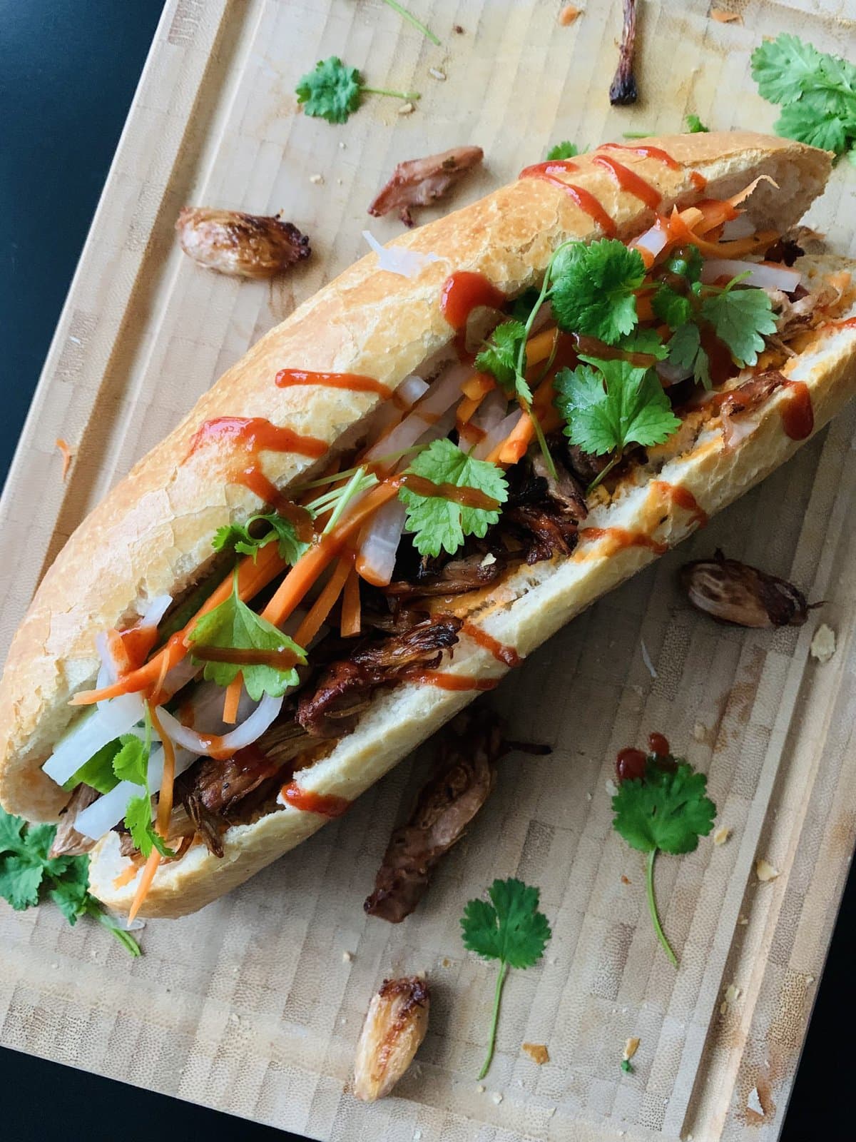 Pulled Jackfruit Banh Mi - Veggie Anh