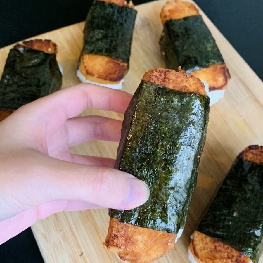 Vegan Spam Musubi - Veggie Anh
