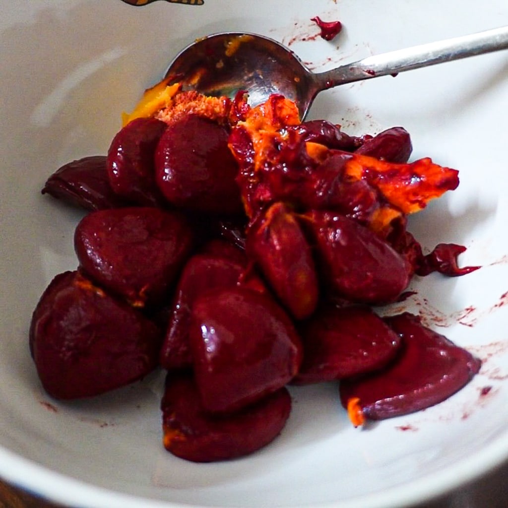 Vietnamese Red Sticky Rice (Xôi Gấc) - Veggie Anh