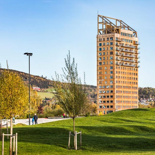 Mjøstårnet - verdens høyeste trehus - Voll Arkitekter
