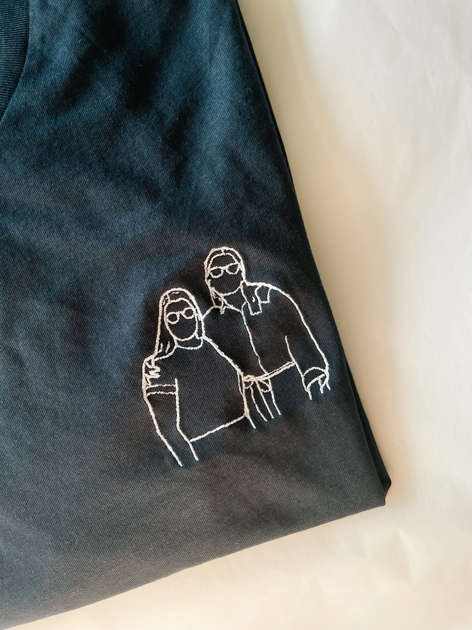 T-shirt - lijntekening - Delphinededeken.be