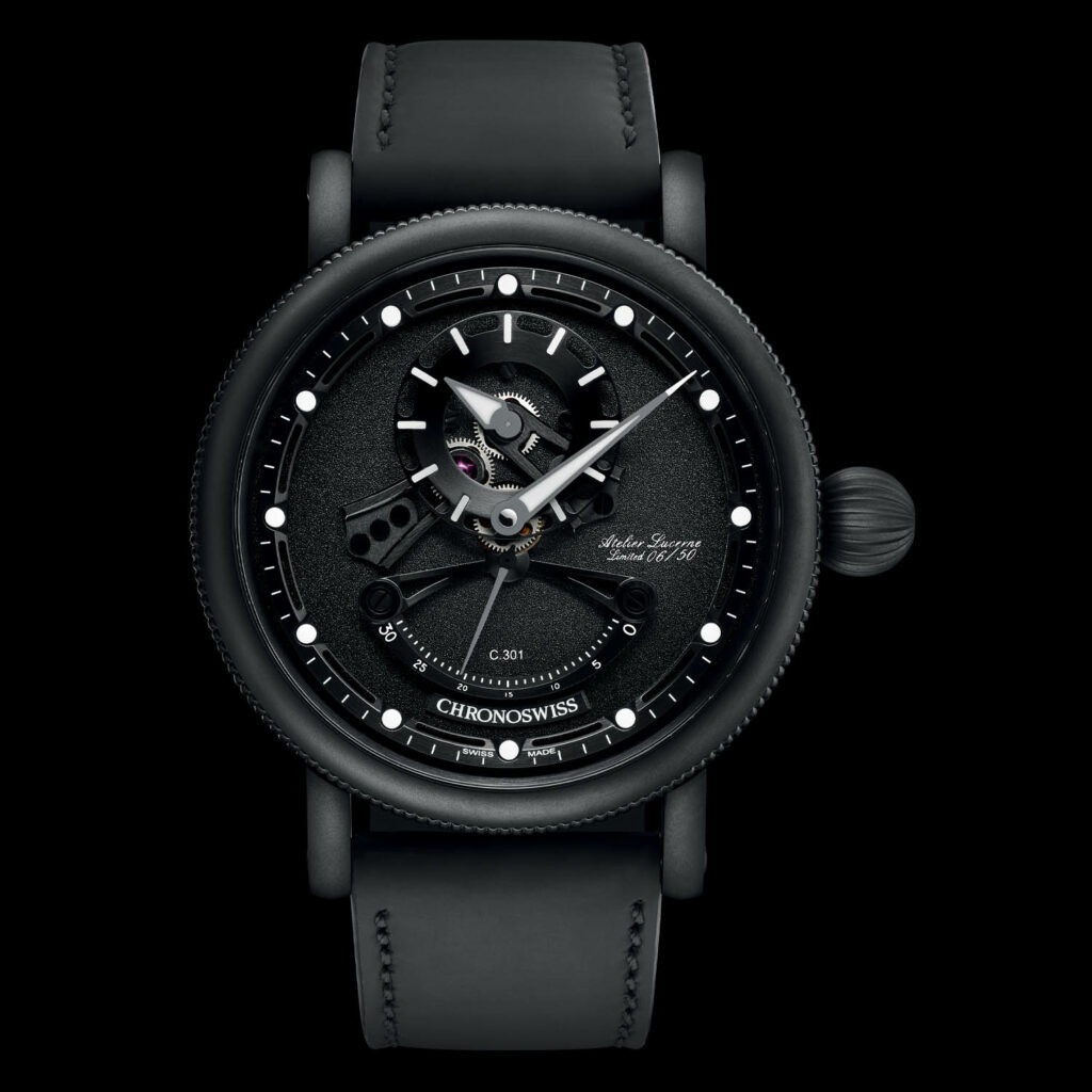 Introducing The Chronoswiss Open Gear ReSec Black Ice Watch – WristReview.com – Featuring Watch ...