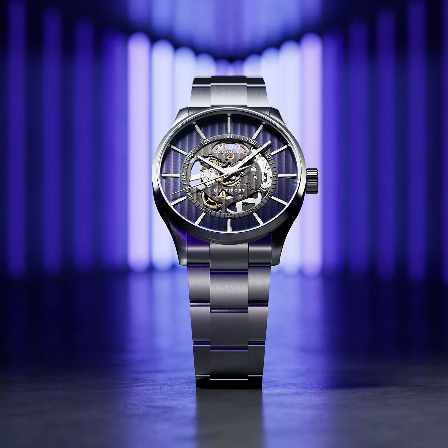 Unveiling The Mido Multifort Skeleton Vertigo Blue Watch - WristReview ...