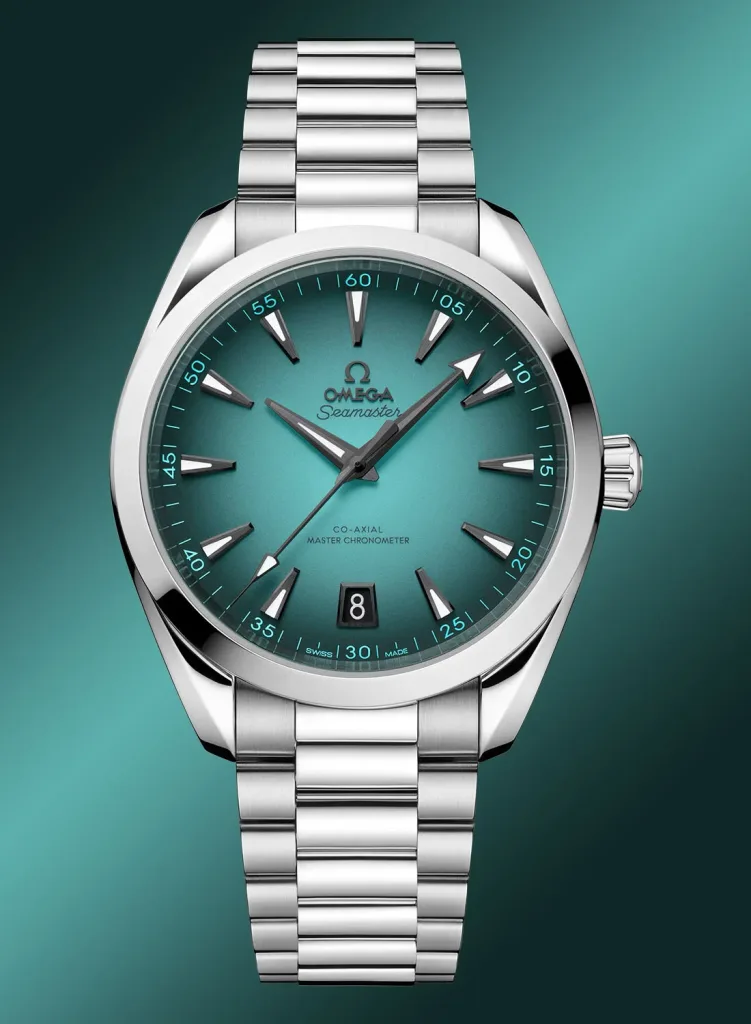 Introducing The New Turquoise Dial 38mm And 41mm Omega Seamaster Aqua Terra Watches ...