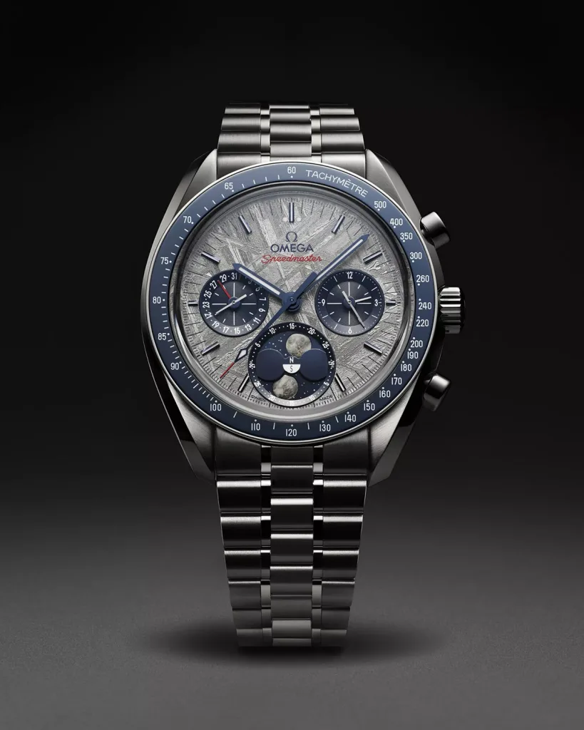 Introducing The New Omega Speedmaster Moonphase Watches With Meteorite ...