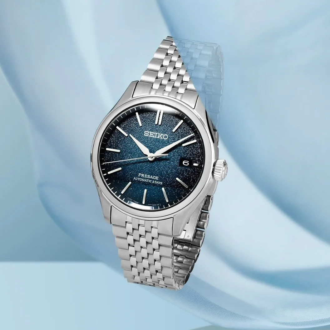 Seiko Unveils The Ai-Iro Blue Seiko Presage Classic Series Watches SPB525 And SPB527 ...